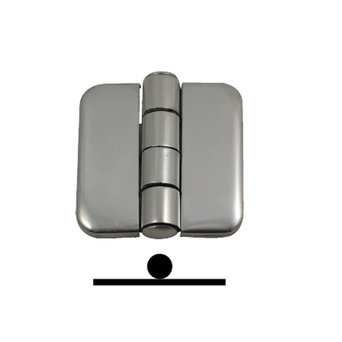 Marine Town Covered Hinges - Stainless Steel
