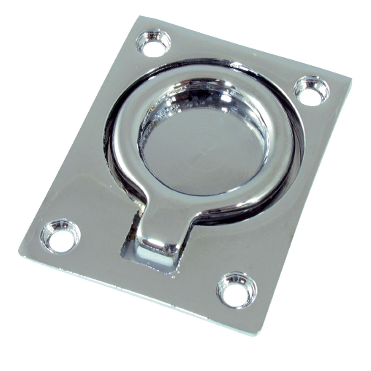 Marine Town Rectangular Lift Rings - Chrome Brass